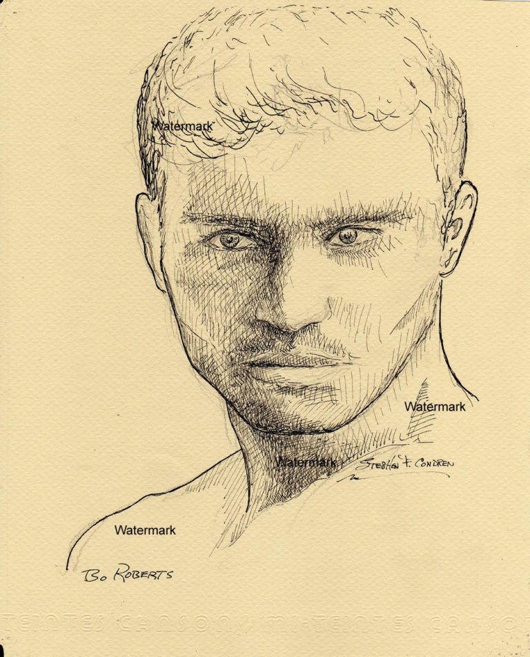 Male Beauty #446Z Gay Boy Pen & Ink Drawings • Condren Galleries